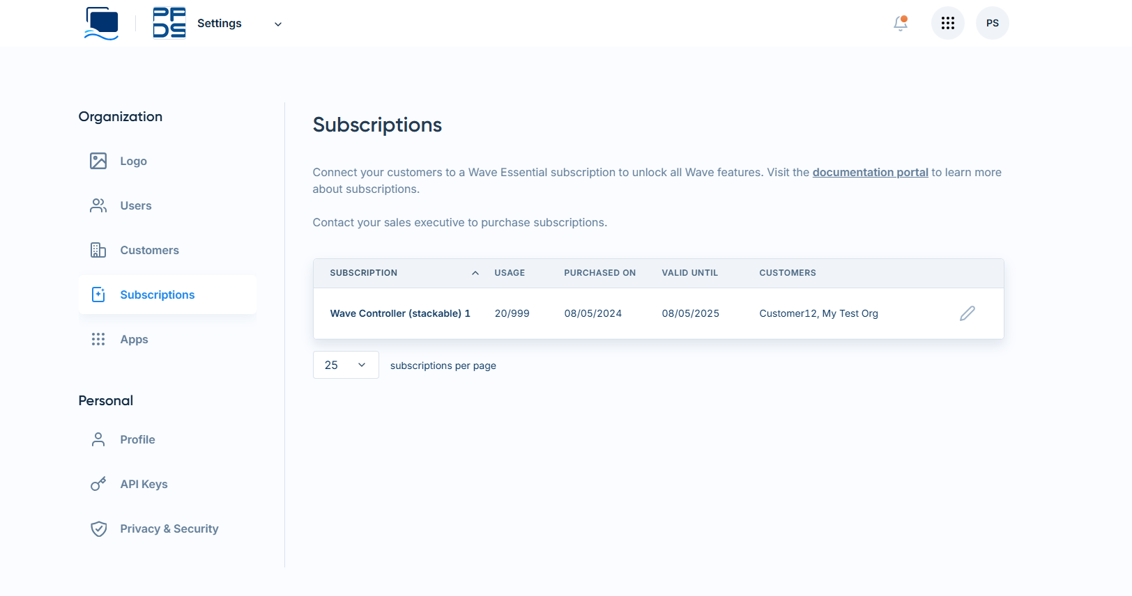 Subscriptions overview